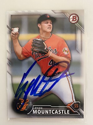 Ryan Mountcastle Signed 2016 Bowman Rookie Baseball Card Orioles MLB 💥 ...