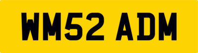 ADAM RARE CAR REG NUMBER PLATE WM52 ADM NO HIDDEN FEES - WILLIAMS ADS ...