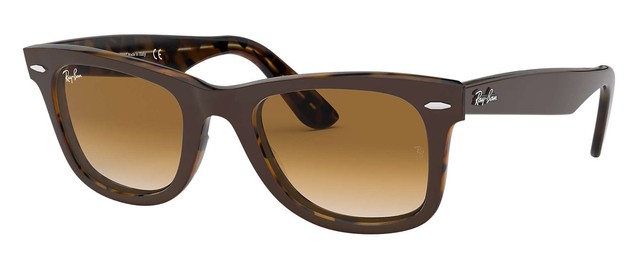 Ray-Ban Original Wayfarer Color Mix Square Sunglasses - Brown/Yellow ...