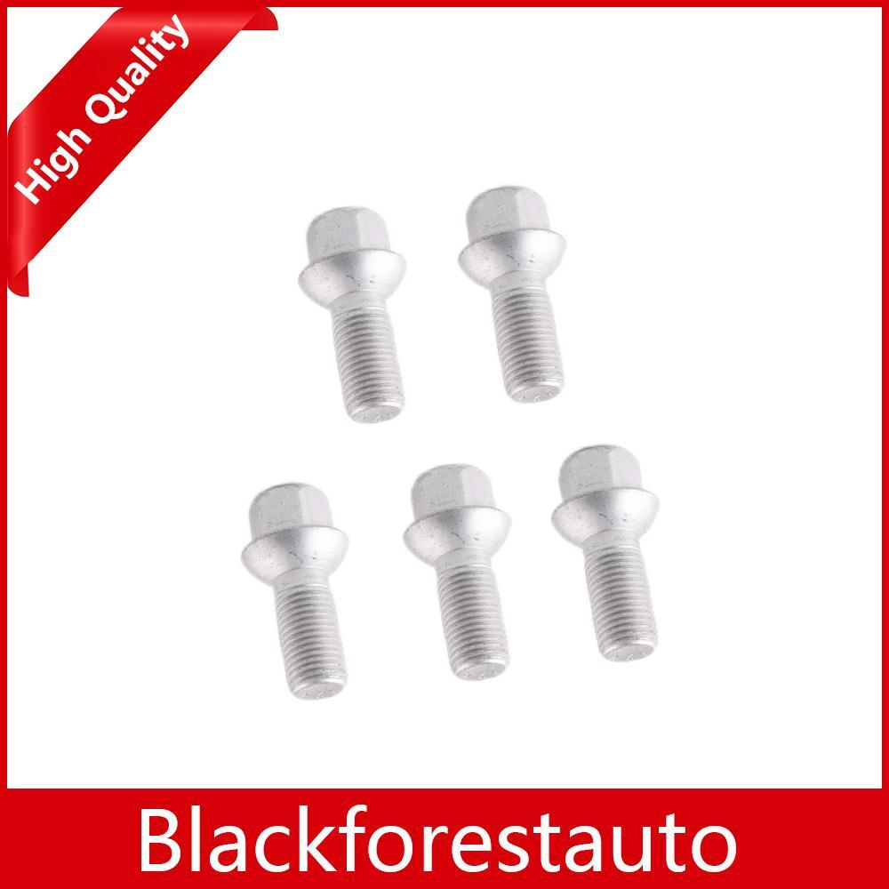 5Pcs Wheel Lug Bolts Nuts Fits Mercedes W204 W211 C209 W164 W251 A 000 ...