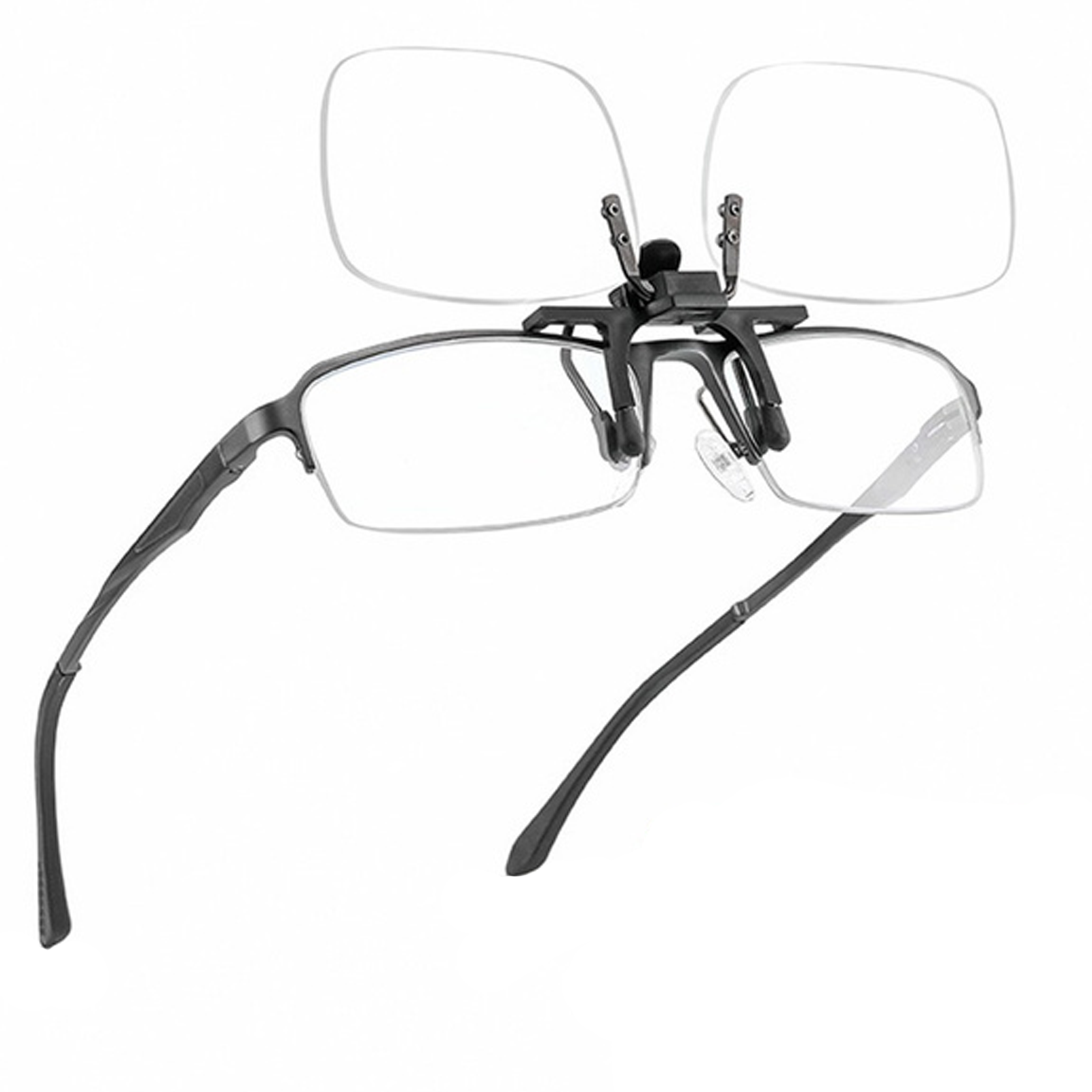 Clip On Magnifier Square Lenses Magni-Clips Reading Glasses Magnifiers ...