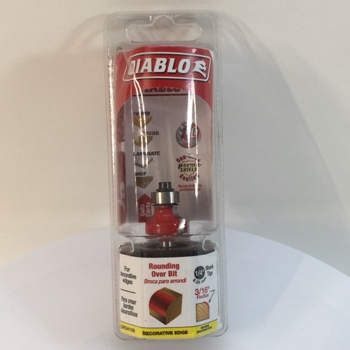 New Diablo DR34108 Carbide Round Nose Router Bit-Factory Sealed-Free ...
