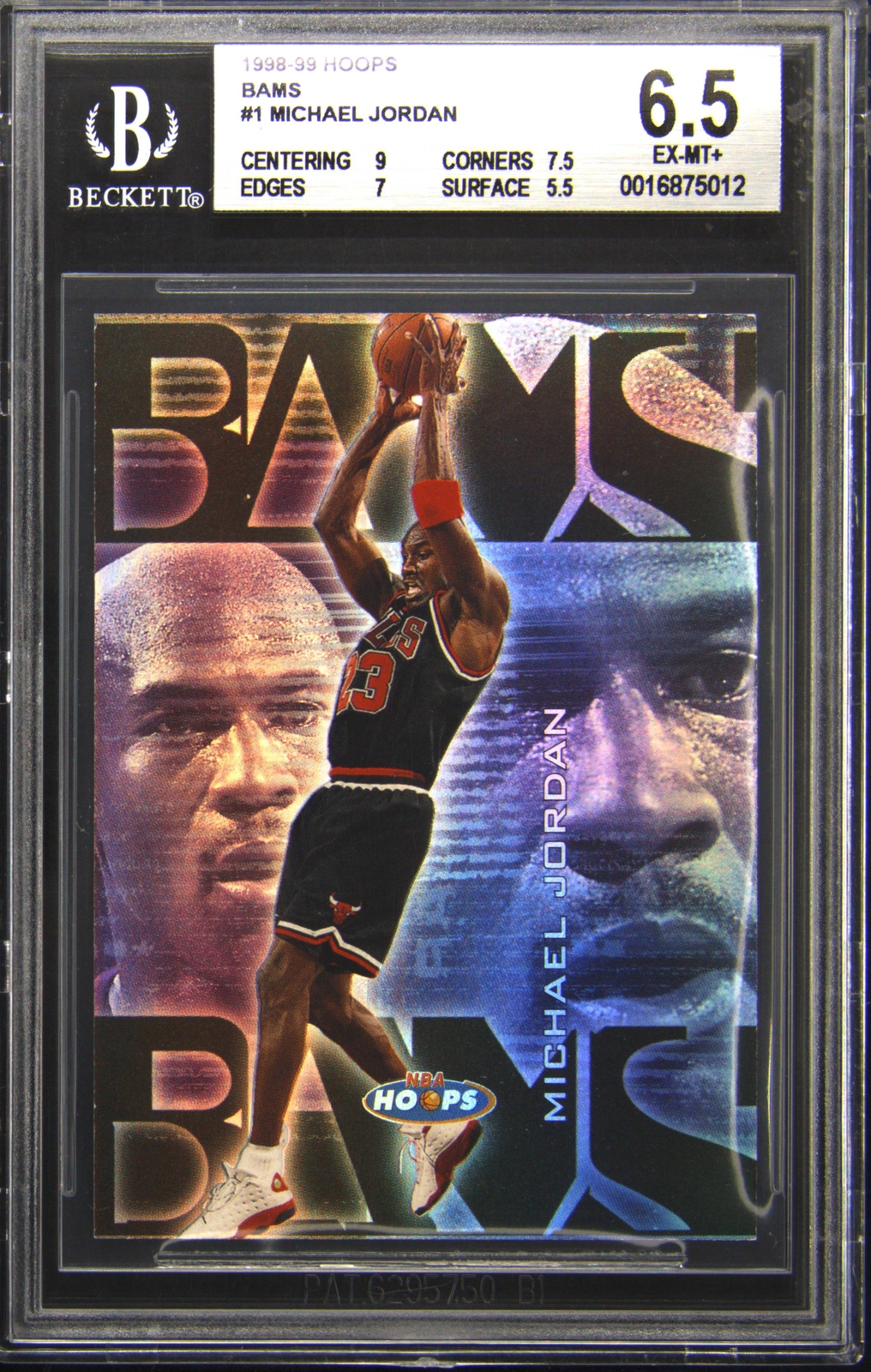 1998-99 Hoops Bams #1 Michael Jordan 020/250 BGS 6.5 | eBay