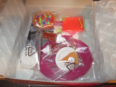 American Girl Fall Party Treats Pie Drinks Candy Retired NIB BOX HAS ...