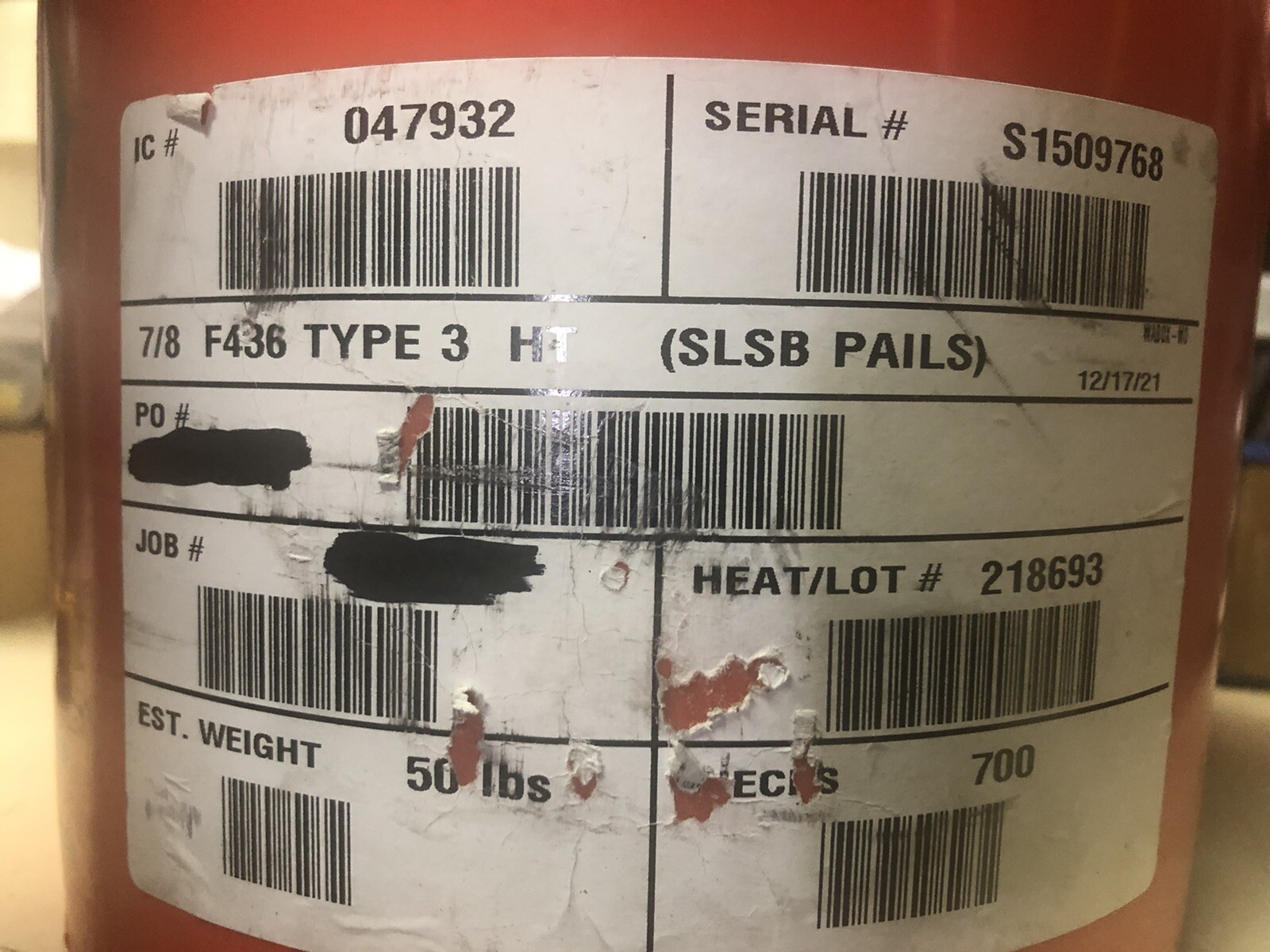 Lot of 700 - 7/8" F436 Type 3 HT Steel Structural Flat Washers 1.75" OD ...