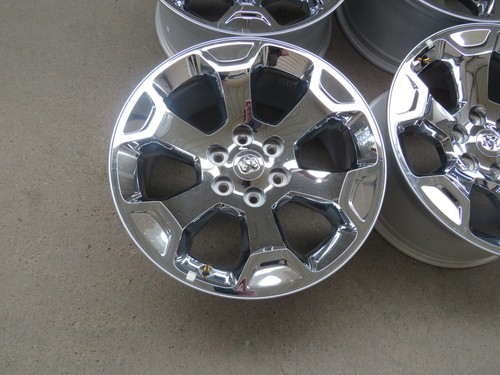 20" DODGE RAM 1500 FACTORY WHEEL RIM 6 LUG CHROME CLAD 2024 SINGLE ...