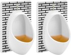 Urinal Shot Glasses Set of 2 White Elephant Gifts for Adults Odd Funny ...