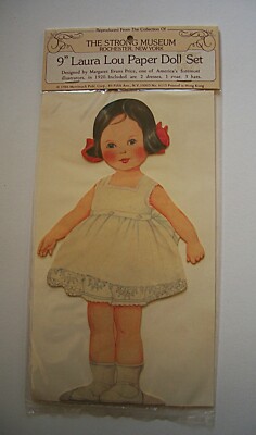 ME Price 9" Laura Lou 3 Outfits Paper Doll Set Strong Museum Repro 1986 ...