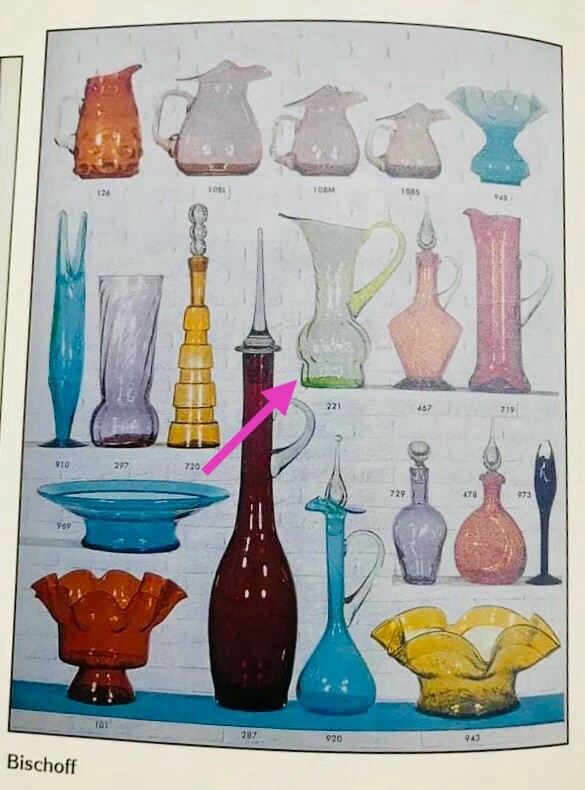 Bischoff Sons and Co. Blown Glass No.221 Large Pitcher Amber/Honey MCM ...