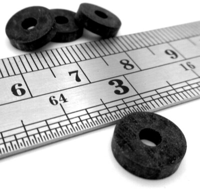 #6 Rubber Washers 1/8" ID 3/8" OD 3/32" Thick Weather & Ozone UV ...