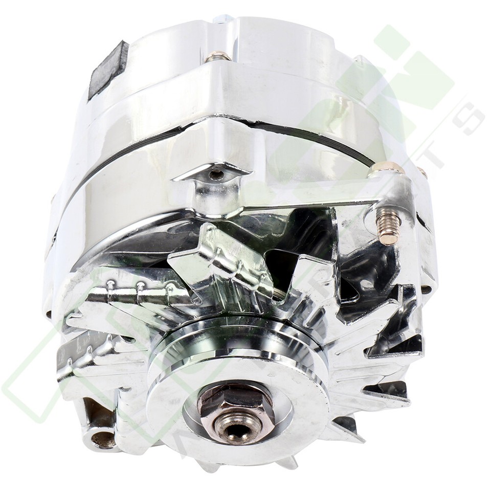 Alternator for 110Amp Chrome 1 Wire Self Exciting Street Rod GM 305 350 ...