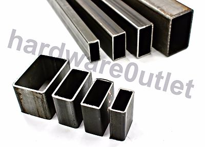 RECTANGLE Mild Steel BOX SECTION 40 x 20, 50 x 25, 60 x 30, 75 x 50 ...