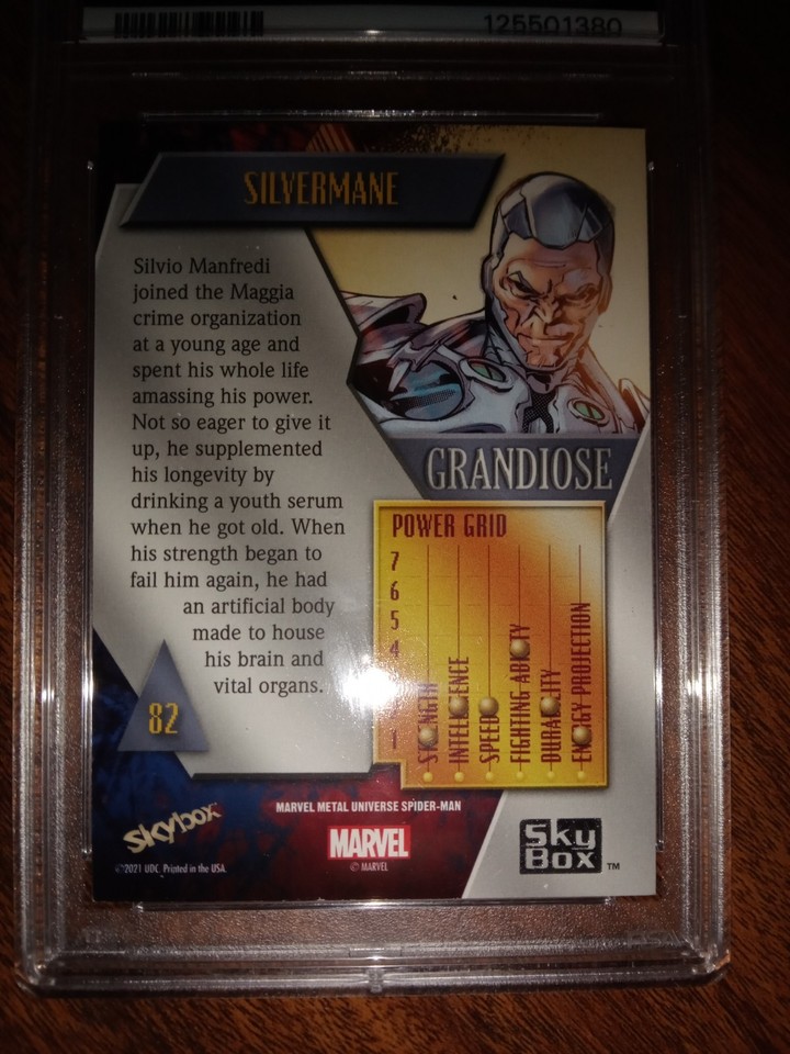 2022 Marvel Silvermane Grandiose #82 Skybox PSA 8 | eBay UK