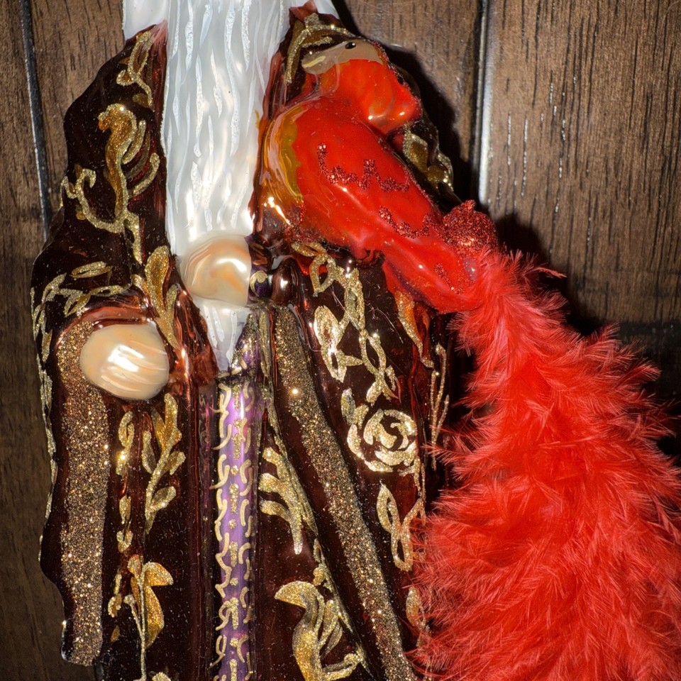 Harry Potter Albus Dumbledore Fawkes Blown Glass 2023 Hallmark Keepsake ...