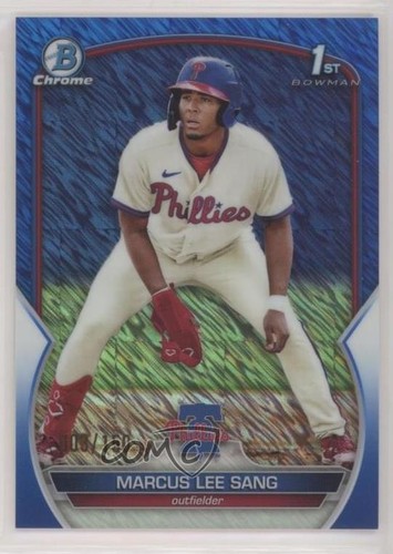 2023 Bowman Chrome Prospects Blue Shimmer Refractor /150 Marcus Lee ...