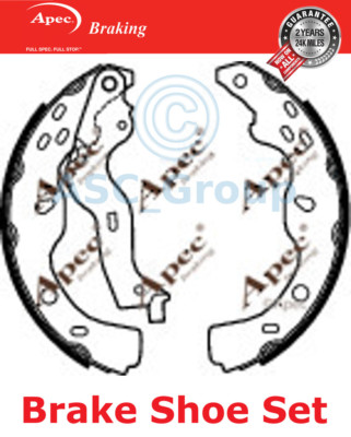 Apec Braking Replacement 220mm x 36mm Drum Brake Shoes Set SHU722 (with ...