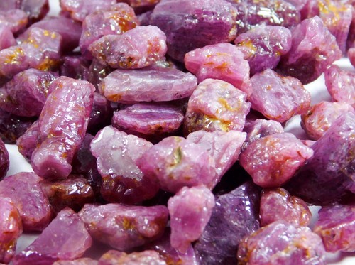 AAA Natural CERTIFIED Mozambique Ruby Loose Gemstone Rough Lot 500.00 ...