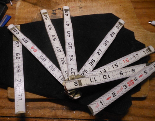 Less 25% Vintage Fold Up Wood Tape Measure w/Lock Joints - Very Old | eBay