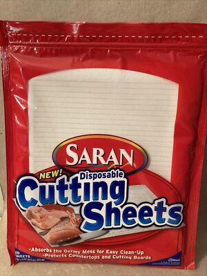 Saran 20 Pack DISPOSABLE CUTTING SHEETS DISCONTINUED Easy Clean-Up New ...
