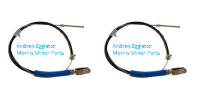 MORRIS MINOR HAND BRAKE CABLE VAN & PICK UP WITH GREASE NIPPLE X 2 ...