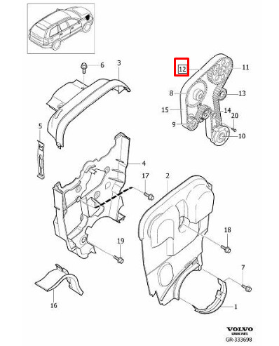 Volvo Genuine OEM Timing Belt Kit 30758270 B1 for sale online | eBay