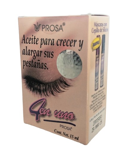 PROSA 4 en 1 ACEITE PARA ALARGAR TUS PESTAÑAS 0.5fl Oz -Oil For Eyelash ...