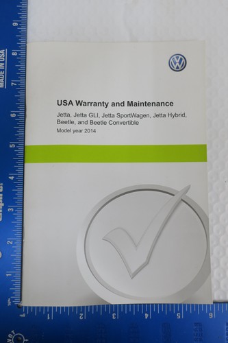 2014 14 VW MAINTENANCE REPAIR SERVICE BOOK LOG OWNER'S MANUAL ...