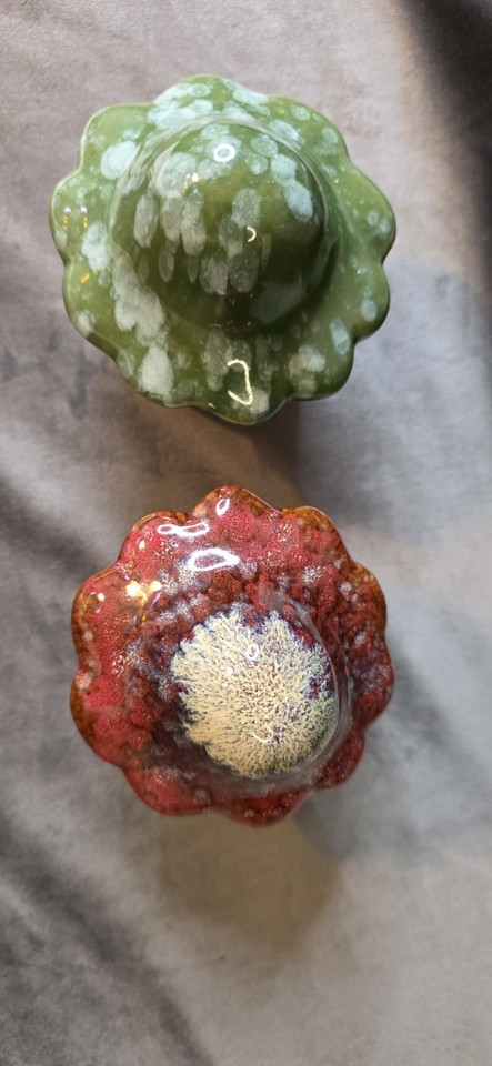 Vintage Ceramic Mushroom Drip Glaze Toadstool Retro Hand Painted (2) | eBay