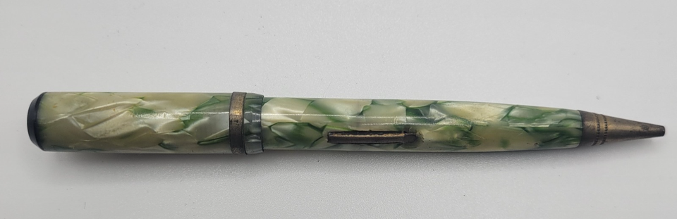 Lot of 3 Vintage Fountain Pens 1 is a 14k Nib Green Marble Viceroy ...