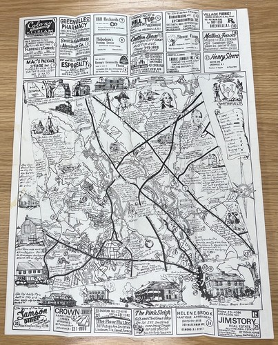 Bill Turner Double Sided Original Map Of Smithfield Rhode Island 1965 ...