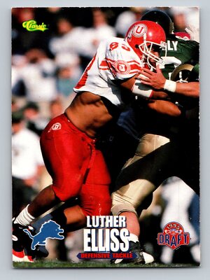 Luther Elliss Detroit Lions 1995 Classic NFL Rookies #20 Card | eBay