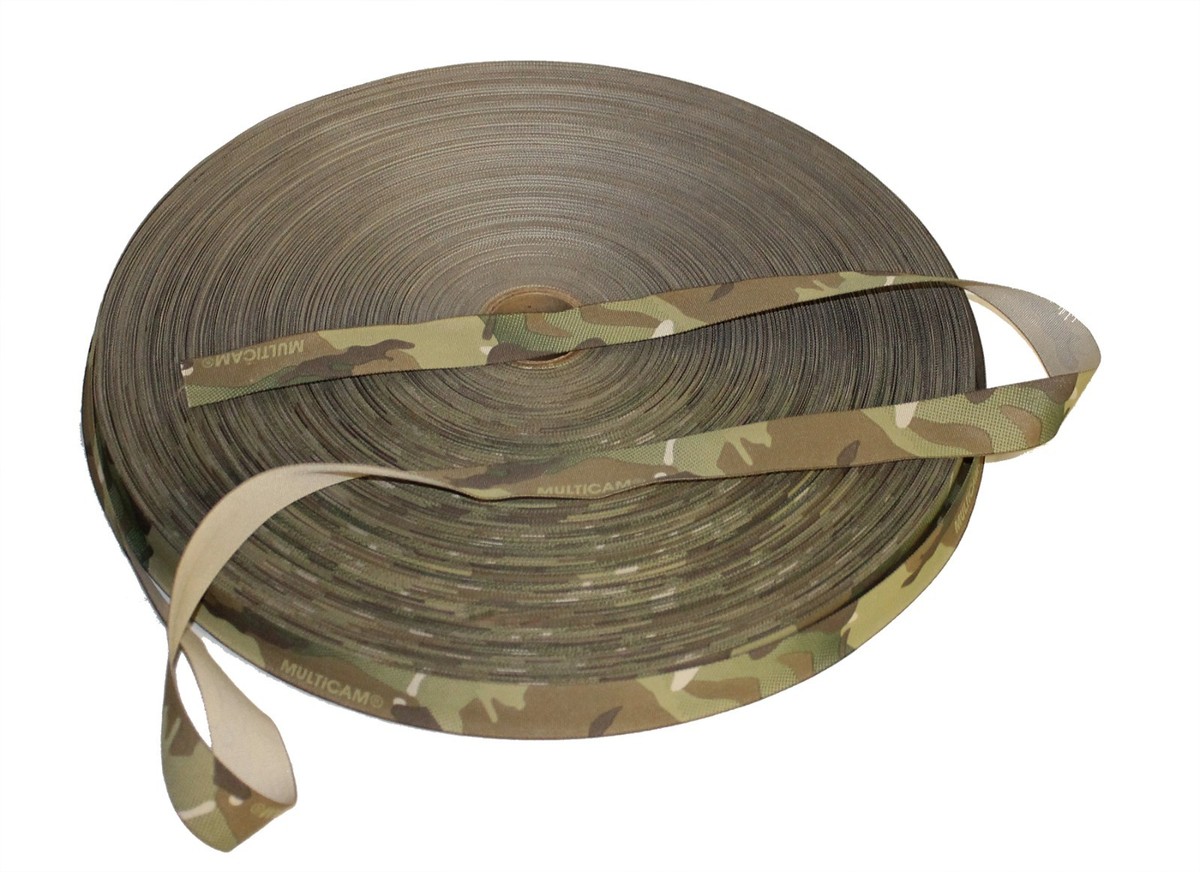 Multicam Webbing Tape 19mm (0.75 Inch) In Crye Multicam/MTP Camouflage ...