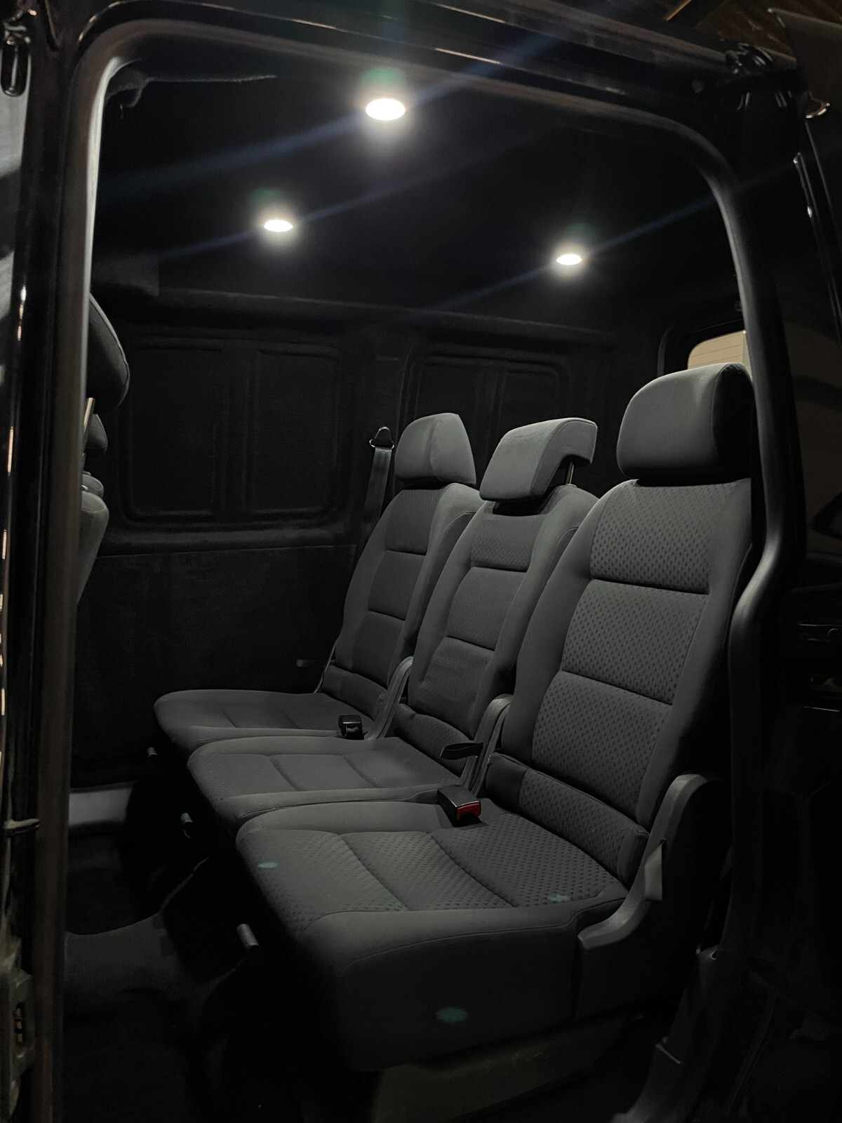 VW CADDY REAR SEAT CONVERSION QUICK RELASE - FITTED - SWB - MAXI 1+1+1 ...