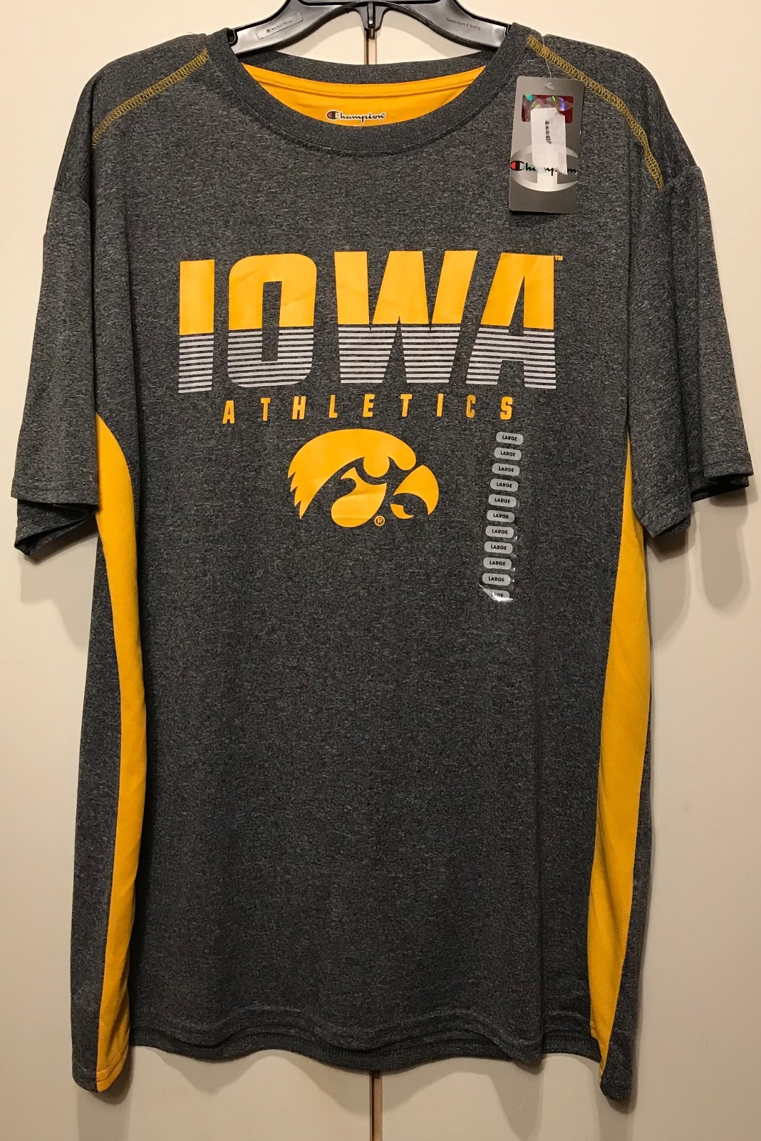 New Collegiate Men's Polyester T-shirt NCAA Tee Shirt College Sports ...