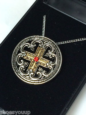 Masonic Knights Templar Engrailed Cross Pendant & Chain Jerusalem ...