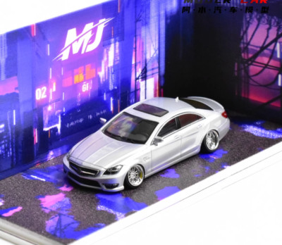 EY MJ 1:64 HEC Silver CLS 63 VIP Sedan Sports Model Diecast Display Car ...