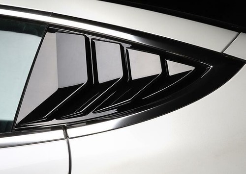 Gloss Black Side Window Louver Shutter Cover Trim For Tesla Model 3 ...
