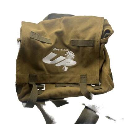 Mini Uzi Mickey Heavyweight Canvas Messenger Shoulder Bag in Olive ...