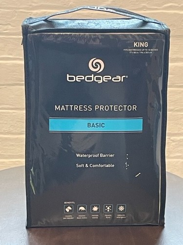 BEDGEAR BASIC MATTRESS PROTECTOR FITTED COVER KING SIZE WATERPROOF NEW ...