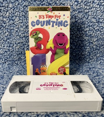 Barney: It's Time For Counting VHS 1998 RARE OOP Never Seen on TV ...