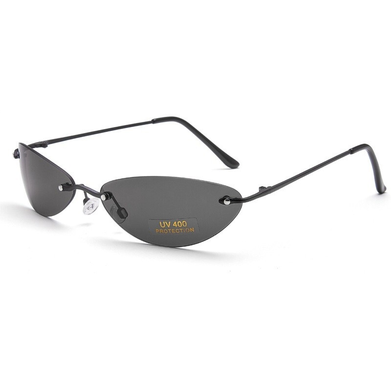 Matrix Neo Sunglasses V2 Men Polarized Eyewear Oval Rimless Morpheus ...