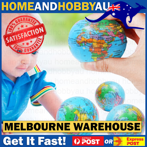 3pcs Foam World Map Ball Squeeze Globe Stress Relief Earth Hand ...