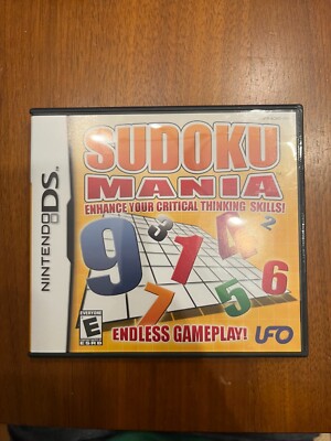Sudoku Mania - (Nintendo DS, 2004) Game Tested Complete CIB ...