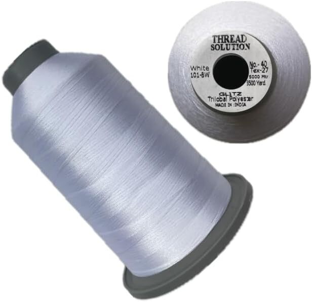 THREAD SOLUTION GLITZ Trilobal Polyester Embroidery Thread 40 Wt 5500 ...