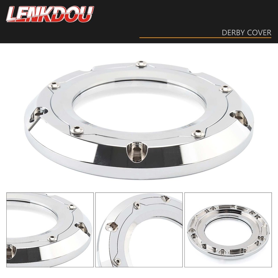 CNC Clear Derby Cover For Harley M8 Softail 2019-2023 Low Rider FXLR ...