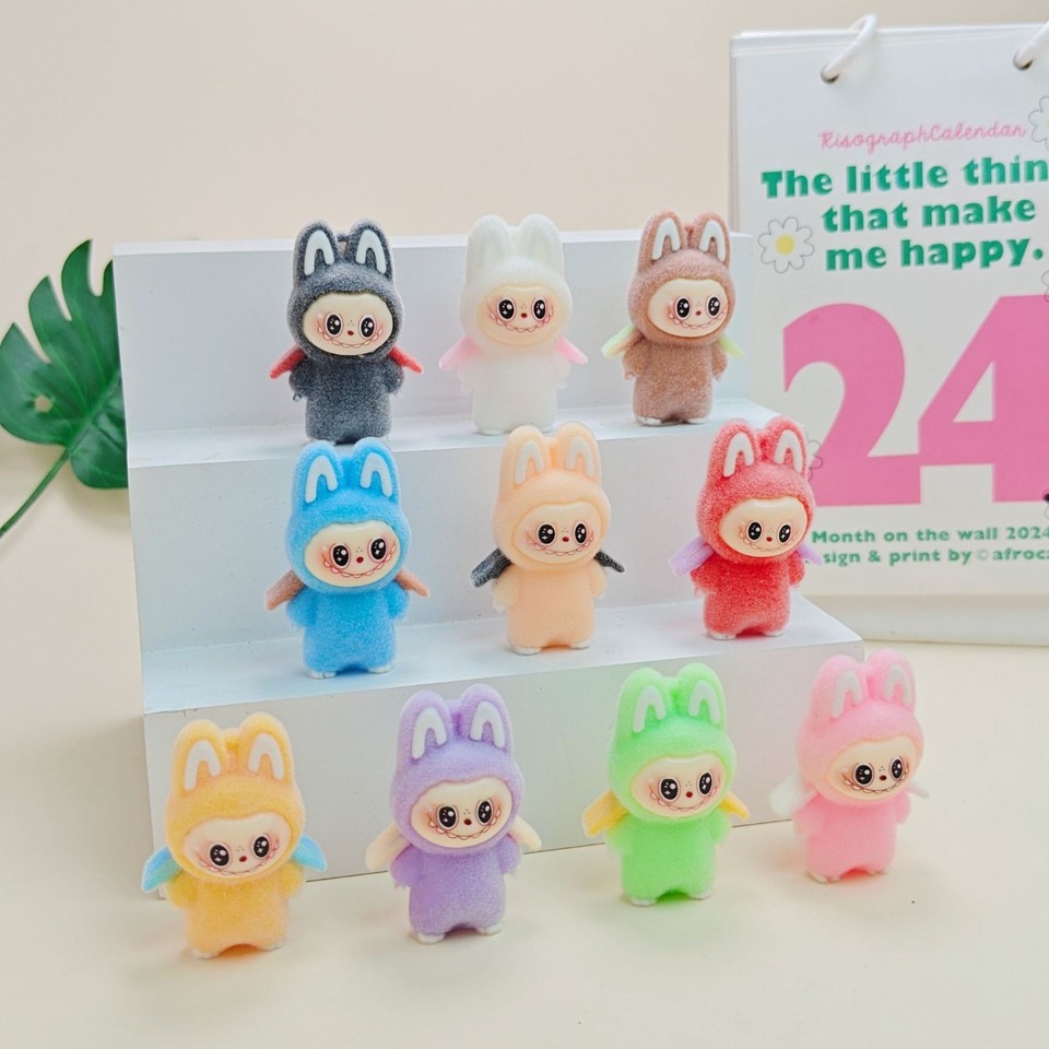 10PCS Mini Series Flocking Figures – 4cm Cute Gift DIY Decor Toys ...