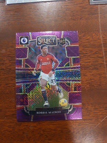 2024 KOBBIE MAINOO 🇬🇧 PANINI SELECT PURPLE MOJO PRIZM ROOKIE MANCHESTER ...