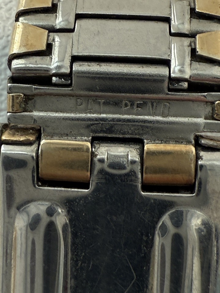Vintage 10K Gold Filled Caps Bulova Accutron Watch Band USA Stainless ...