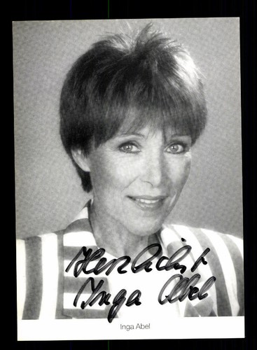 Inga Abel Lindenstraße Autogrammkarte Original Signiert # BC 85319 ...
