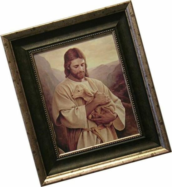 Framed Picture of Jesus Lost Lamb by Del Parson 8 X 10" Home for sale ...